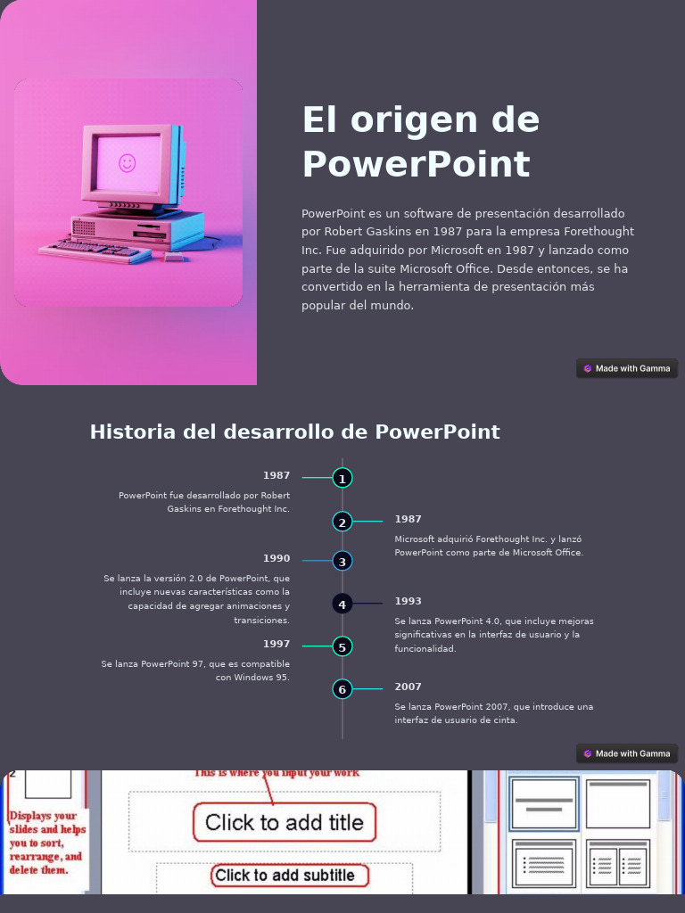 El Origen de PowerPoint | PDF | Microsoft PowerPoint | Arte
