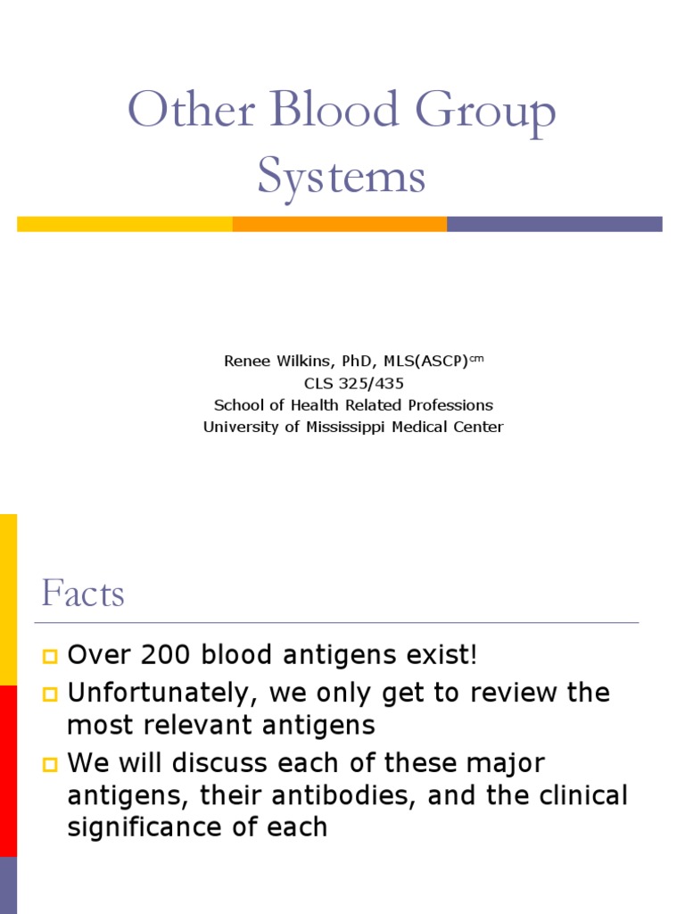 Other Blood Group Minor Antigen (Other Than The D (RH), CC, Ee, Etc ...