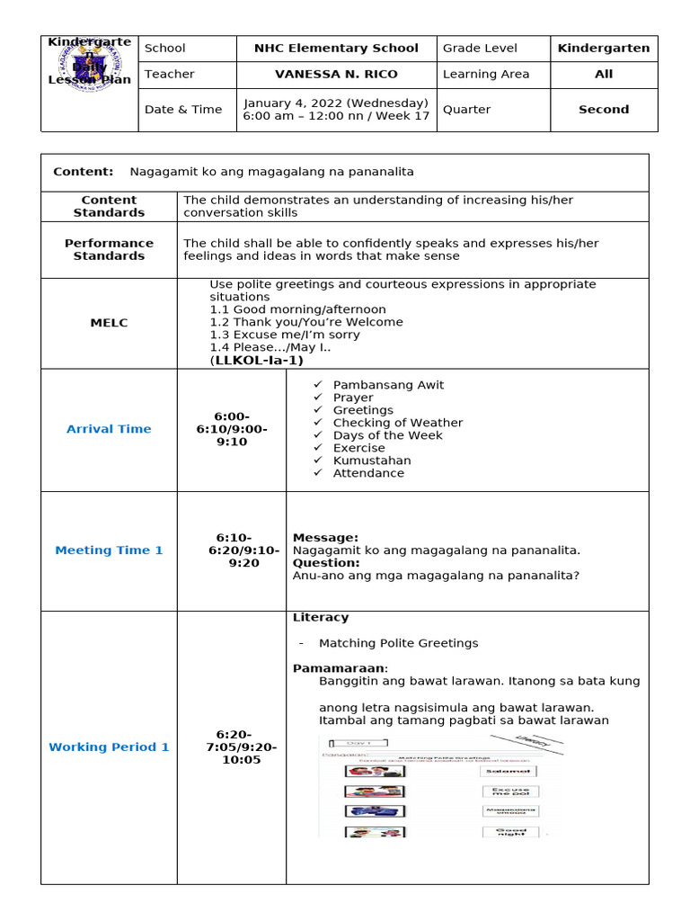 VANESSA DLP Q2 Week 17 Day 1 5 | PDF
