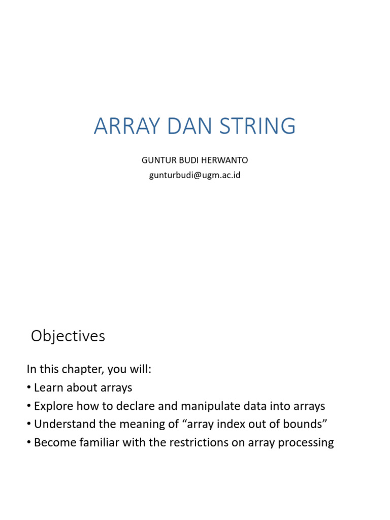 05 - Array | PDF