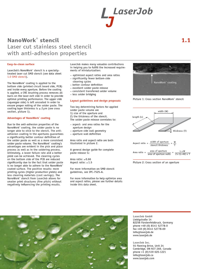 1 1 NanoWork Stencil | PDF