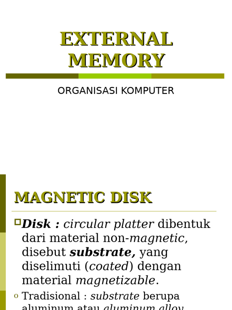 External Memory | PDF