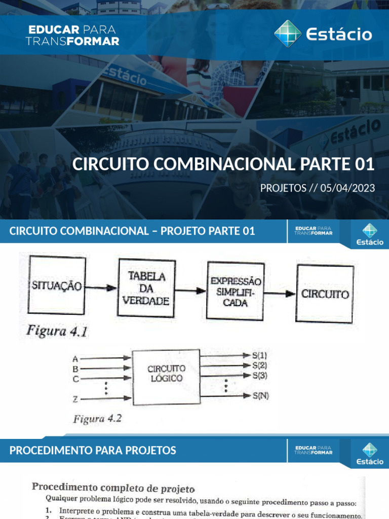 Projeto de Circuitos Combinacionais Na PR Tica | PDF