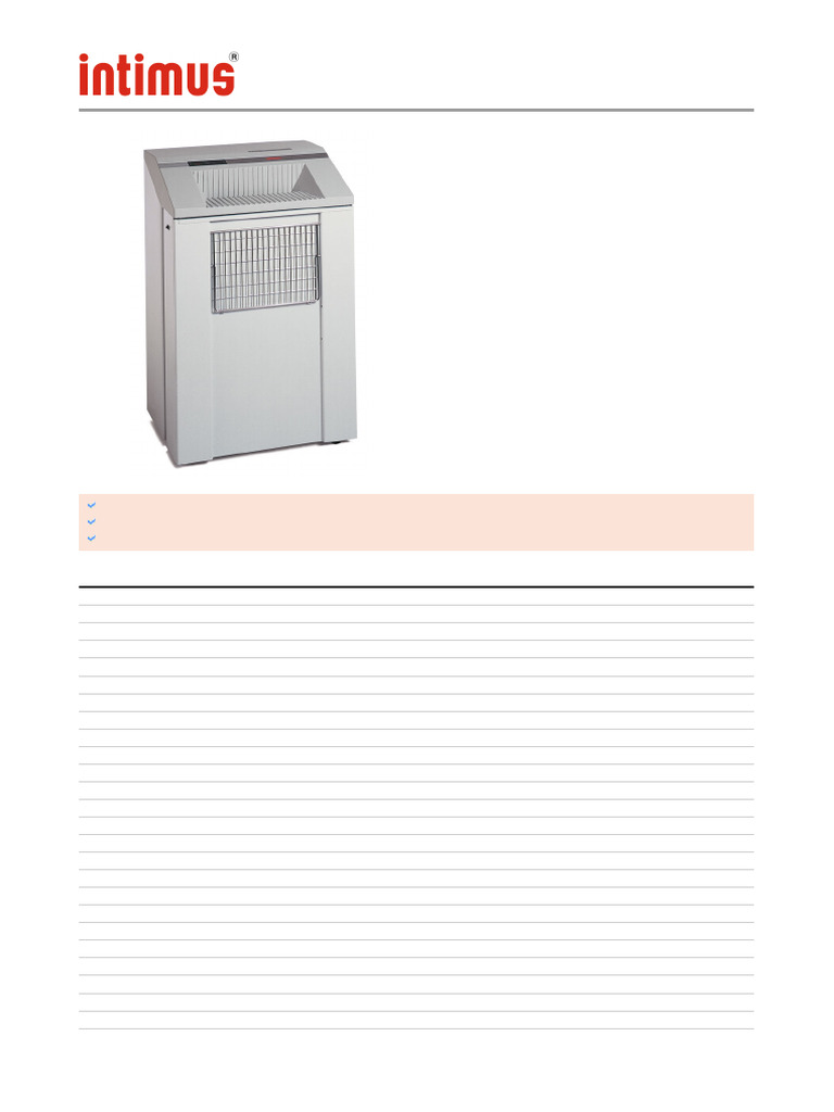 Intimus 007 SE | PDF