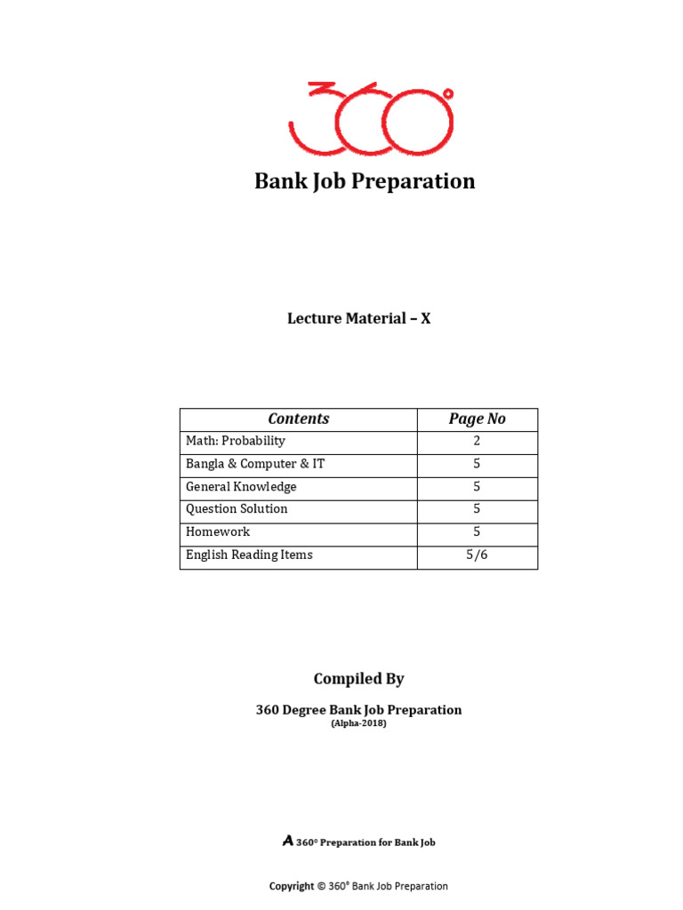 360 Bank 10 | PDF