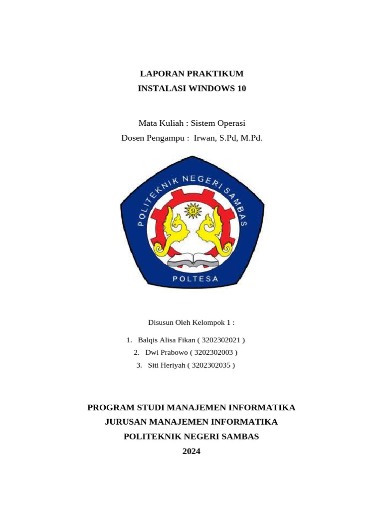 Laprak Instalasi Kelompok 1 | PDF