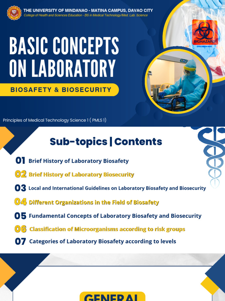 Basic Concepts On Lab. Biosafety Biosecurity | PDF