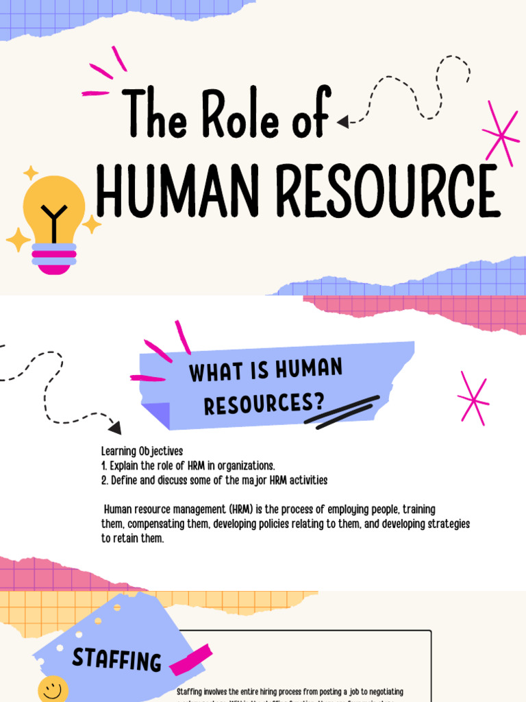 LESSON 2 The Role of Human Resources 1 | PDF