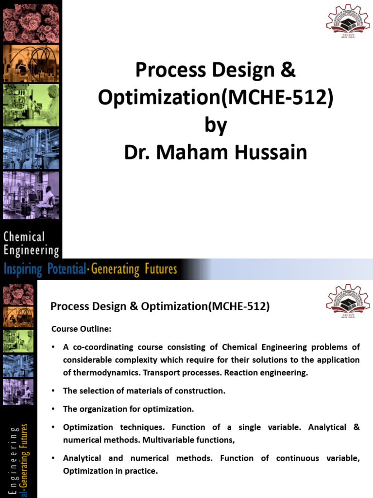 Process Design and Optimization-Lec | PDF
