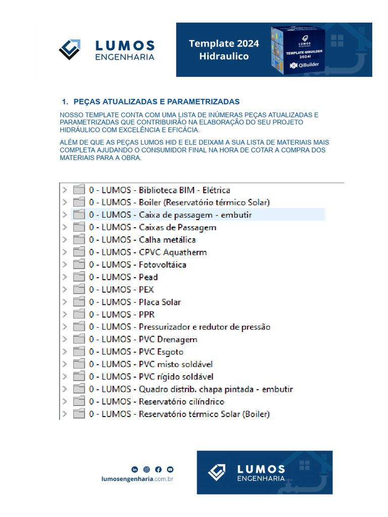 TEMPLATE LUMOS 2024 - Hidráulico | PDF