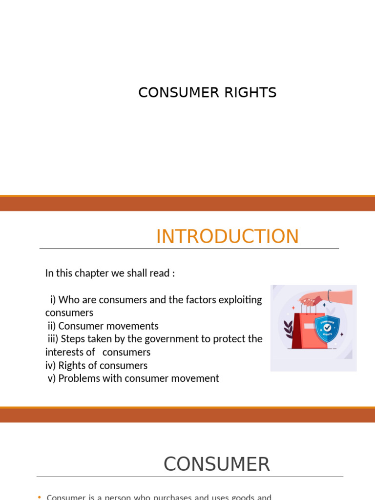 Class 10 Comsumer Rights | PDF | Consumer Protection | Private Law