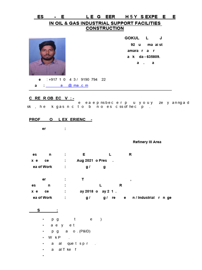 CV Gokul 1 | PDF
