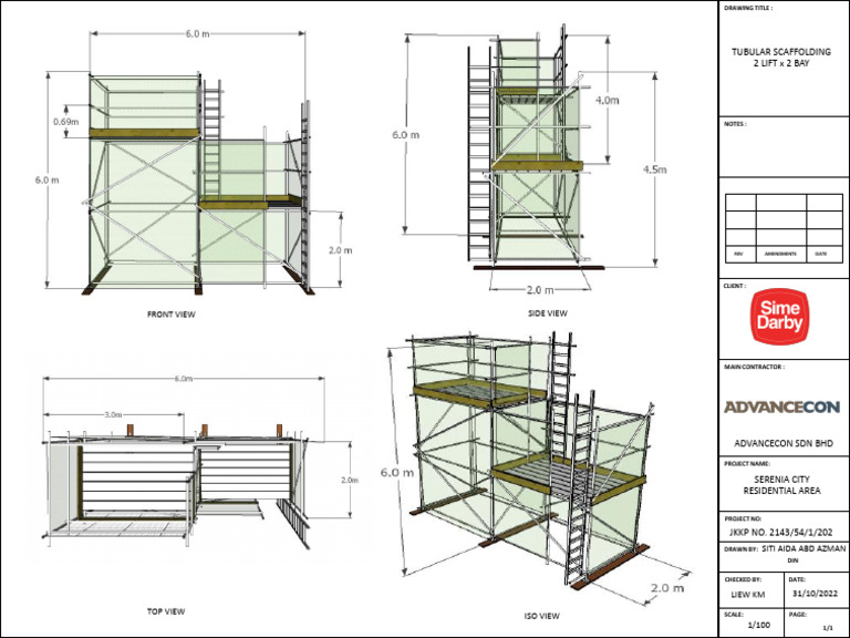 Tubular Scaffold Design Siti Aida | PDF