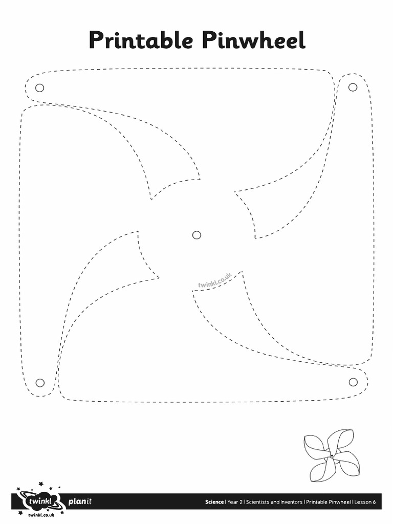 T T 11069 Summer Printable Pinwheel Template | PDF