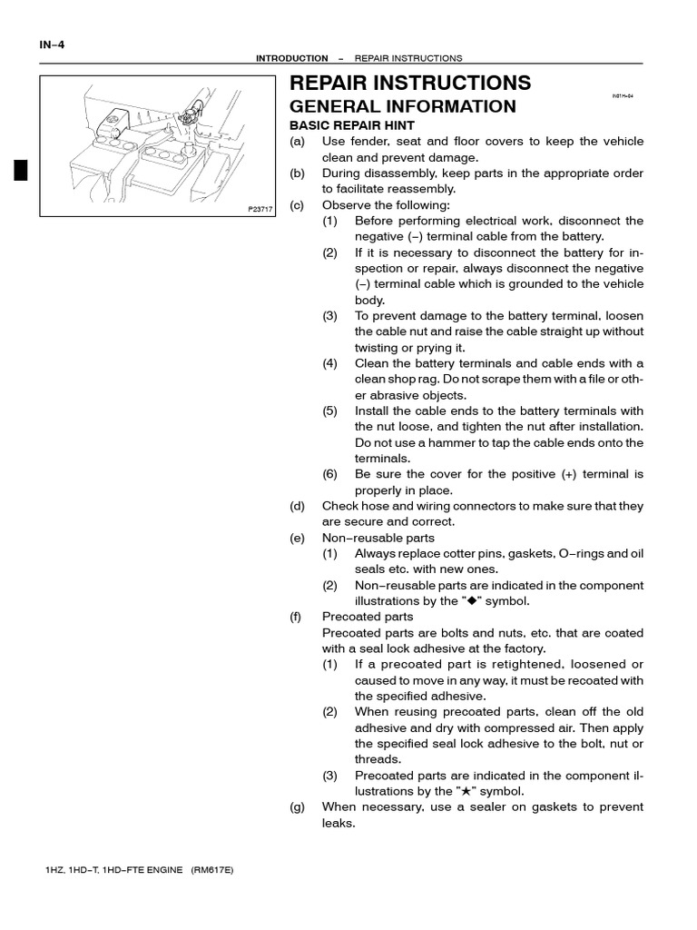 Repair Instructions: General Information | PDF