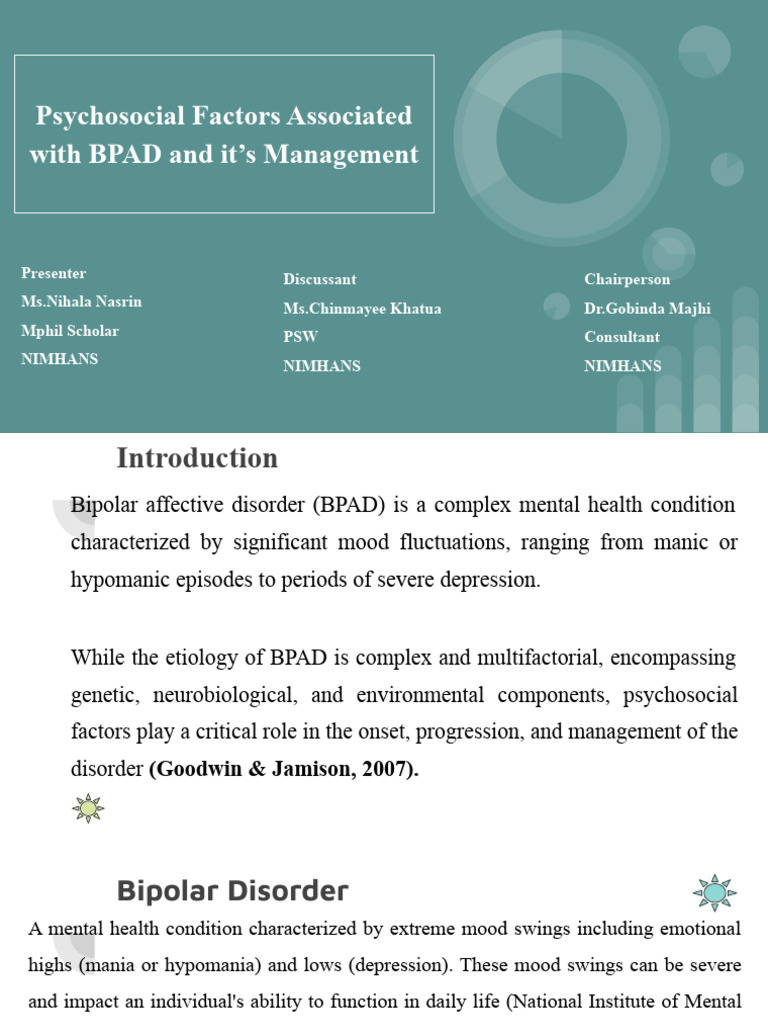 Psychosocial Factors Associated With BPAD | PDF | Bipolar Disorder ...