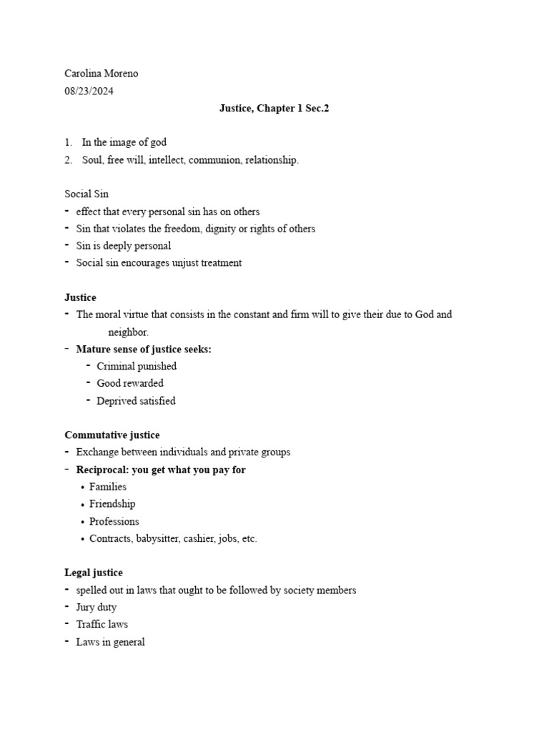 Justice, Chapter 1 Sec.2 | PDF