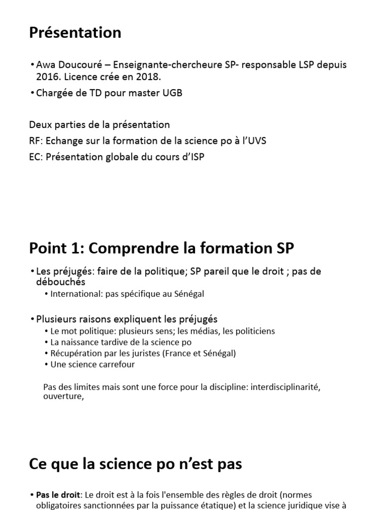 ISP Présentation Intro | PDF