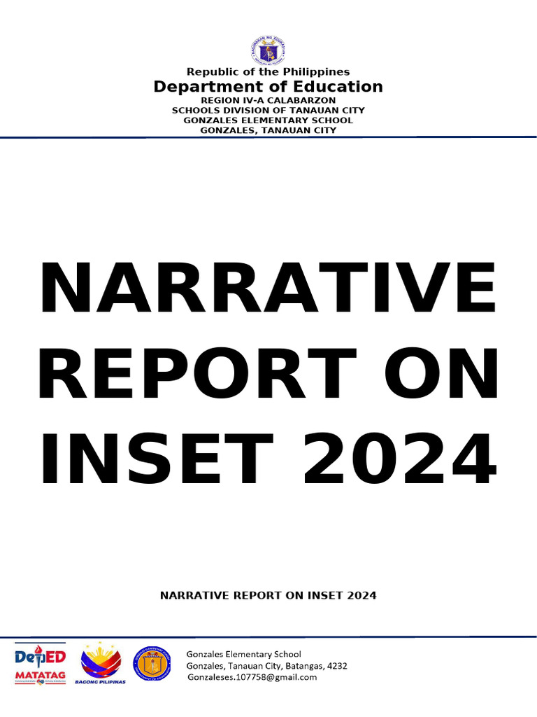 Narrative Report On Inset 2024 | PDF