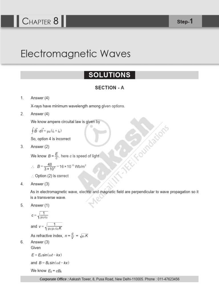 CLS ENG 24 25 XII Phy Target 4 Level 1 Chapter 8 | PDF