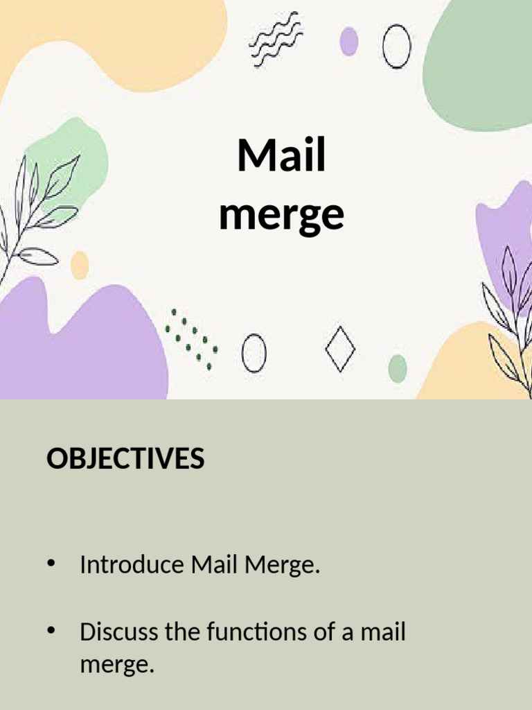 Mail Merge WPS Office | PDF