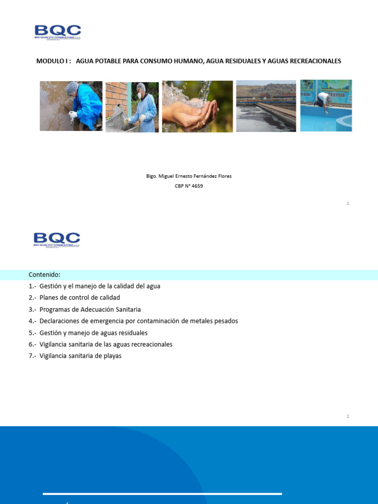 Modulo-I-Diploma de Salud Ambiental - Agua | PDF