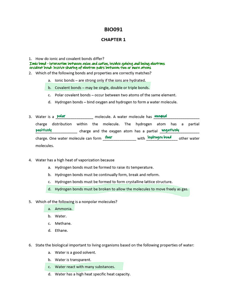 Test Your Knowledge - Chapter 1 | PDF