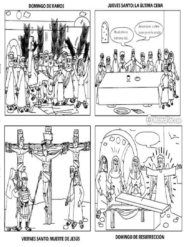 SEMANA SANTA Colorear | PDF