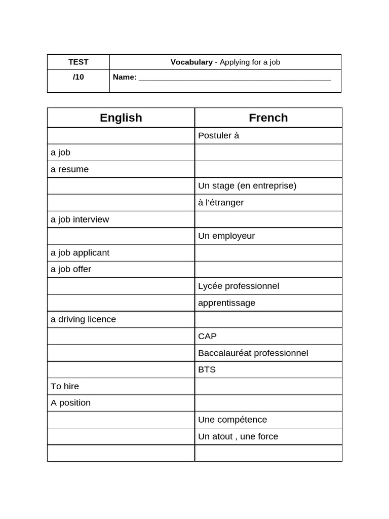 2 Bis - Test Voc | PDF