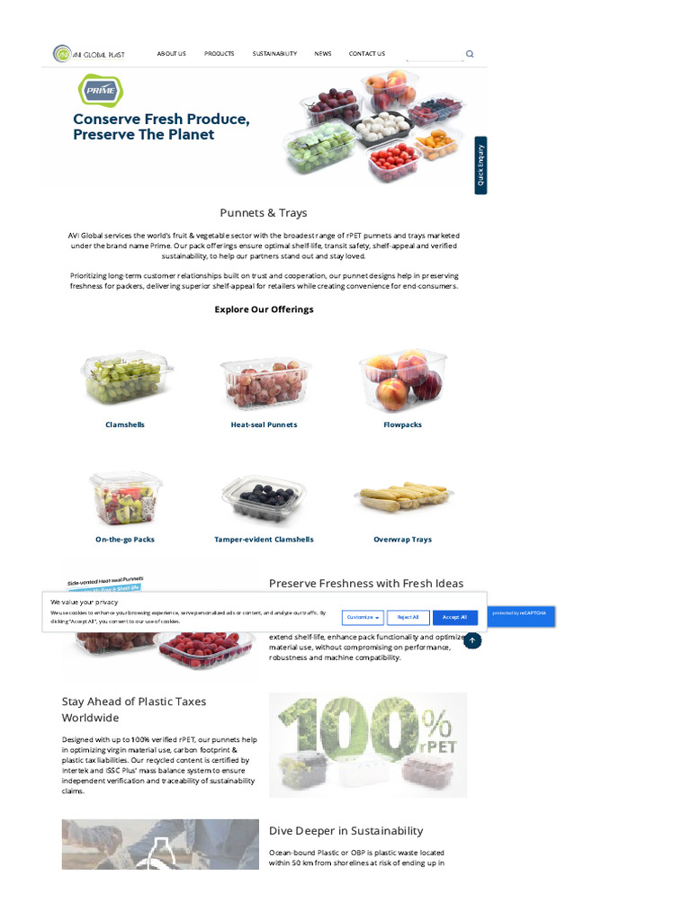 Punnets and Trays | PDF