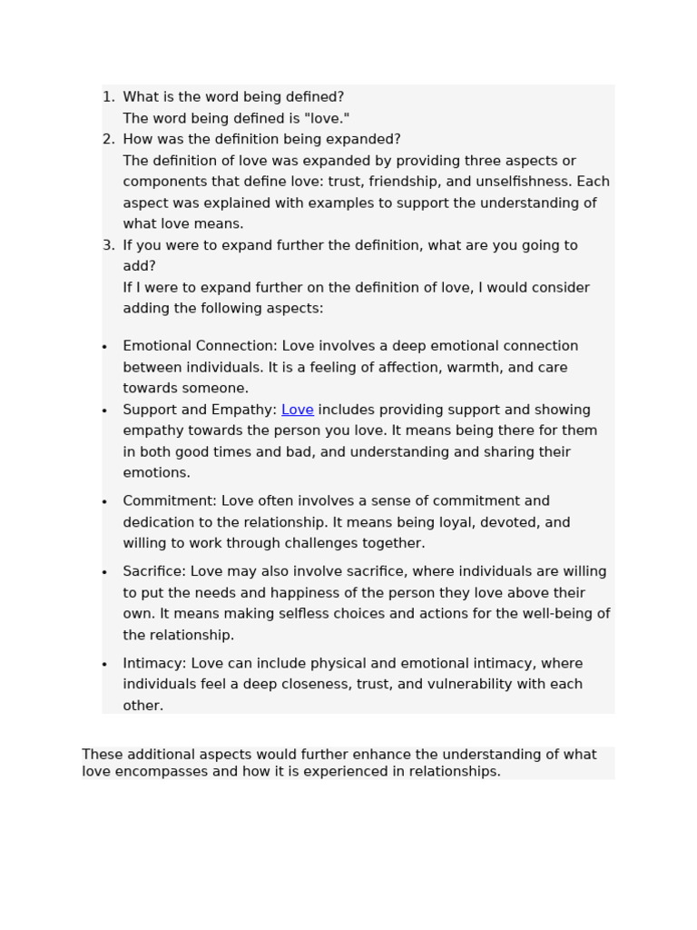 What Is The Word Being Defined | PDF