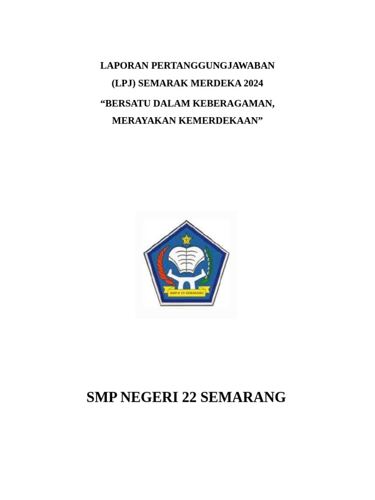 LPJ Semarak Merdeka 2024 | PDF