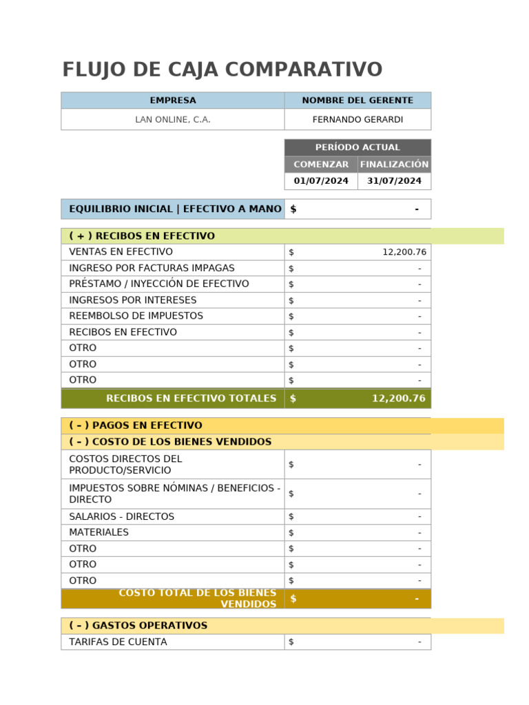 IC Simple Cash Flow 11306 - ES | PDF