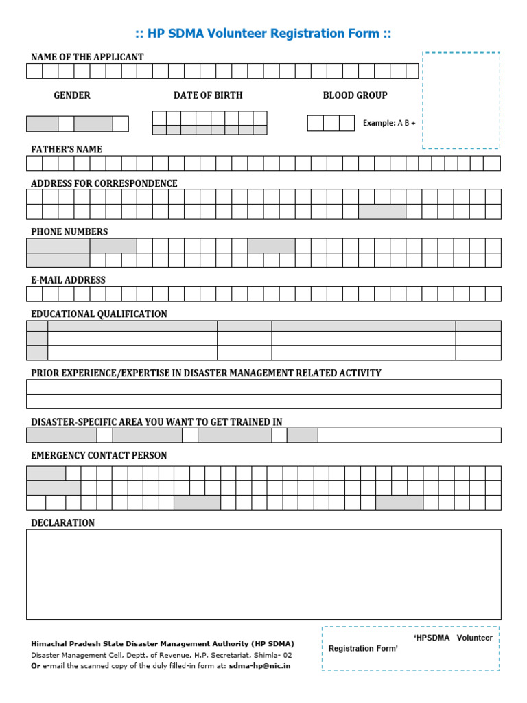 Volunteer NGO Registration Form | PDF