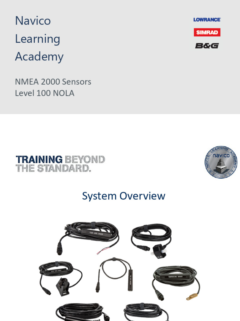 NMEA2000 Sensors Level 100 NOLA | PDF