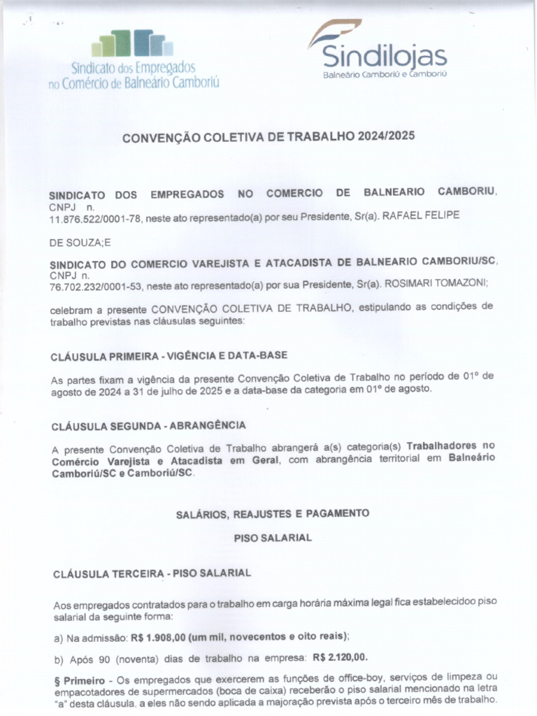 CCT 2024 2025 Assinada | PDF