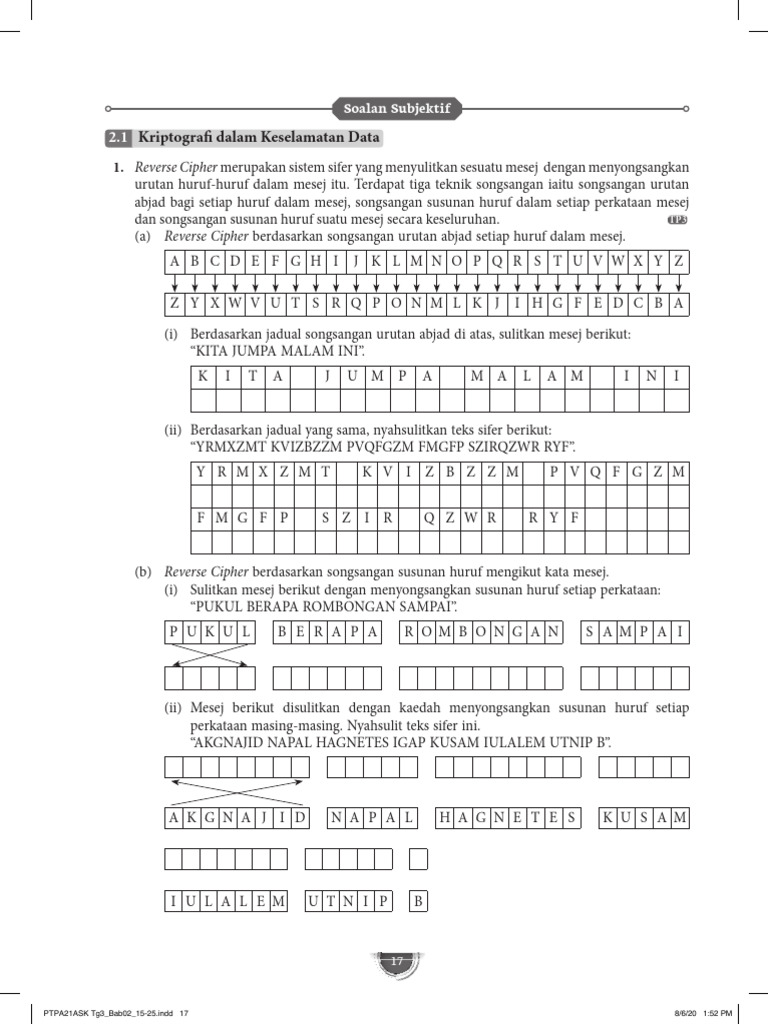 Praktis Reverse Cipher | PDF