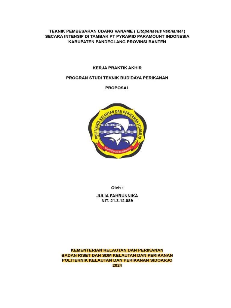 Proposal Kpa Julia Fahrunnika | PDF