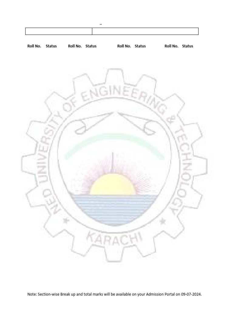 Fail Fail Fail Fail: Ned University of Engineering & Technology | PDF