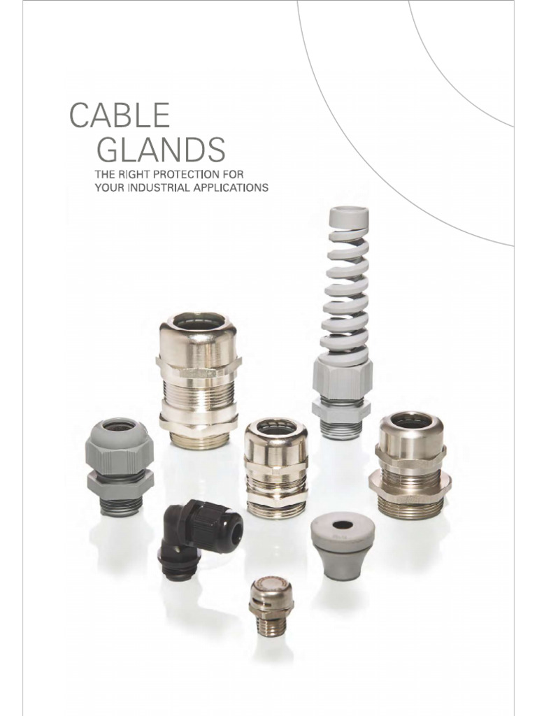 Cable Glands & Its Accessories Catalogue Page | PDF