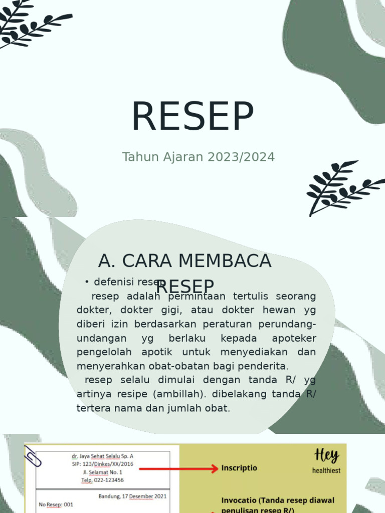 Resep | PDF