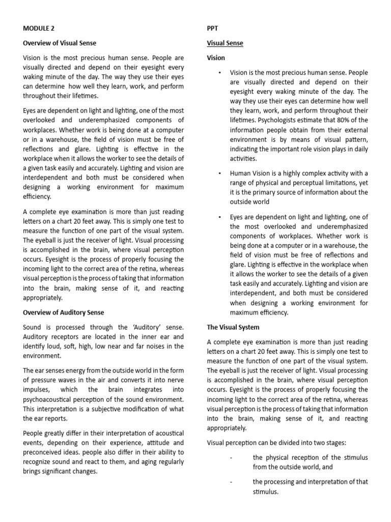 Module 2 - Ergo | PDF