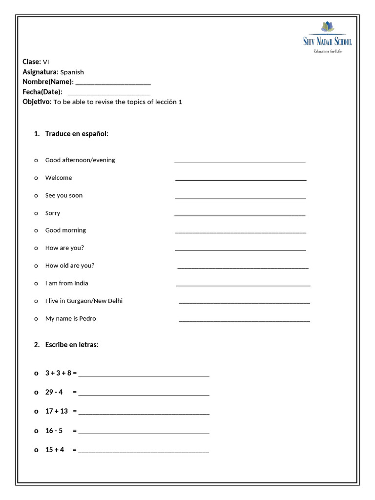 G6 WS2 Combined Worksheet | PDF