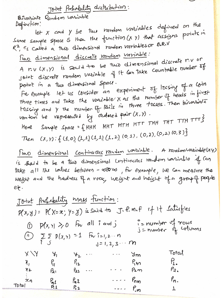 Joint Probability Distribution | PDF