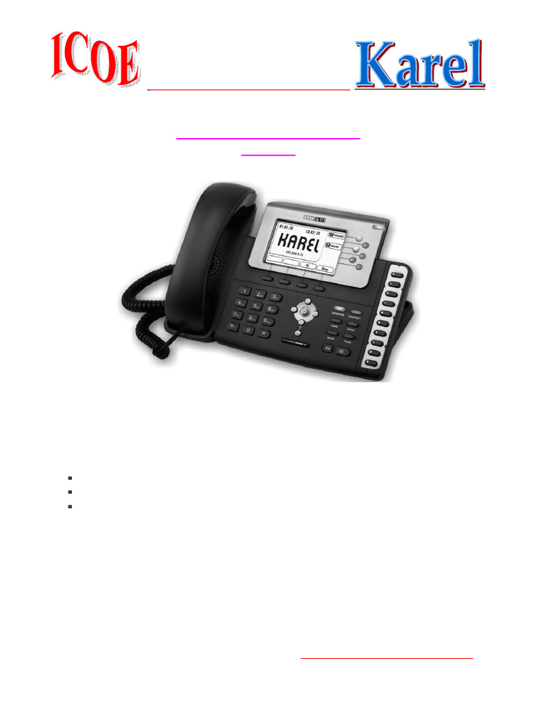 Telephone KAREL كتالوج M سنترال | PDF