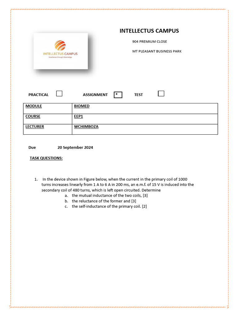 Eep1 Assignment 2 | PDF