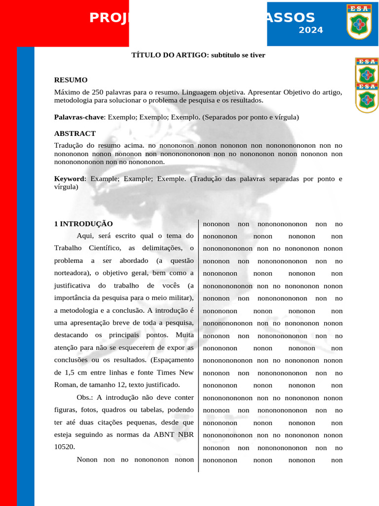 2 - Template-de-artigo-cientifico-duas-colunas EDITÁVEL | PDF