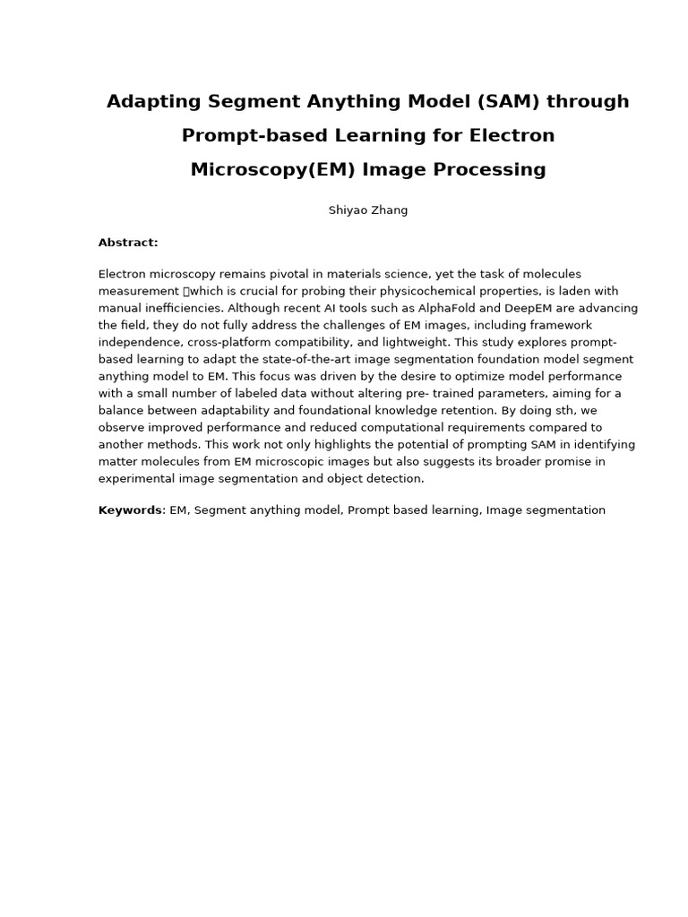 Adapting Segment Anything Model | PDF