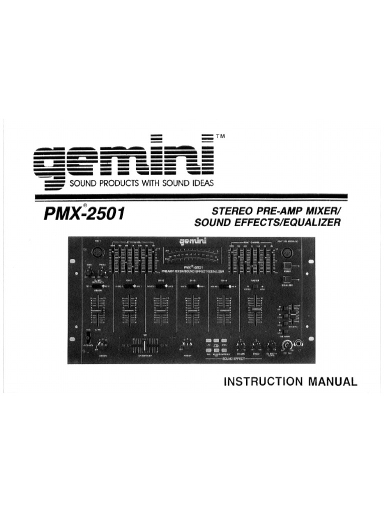 PMX 2501 | PDF