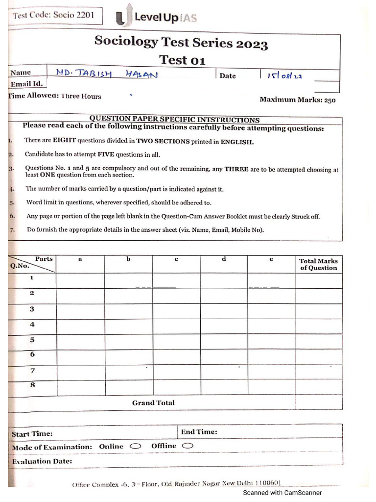 MD Tabish Hasan (AIR 374) | PDF